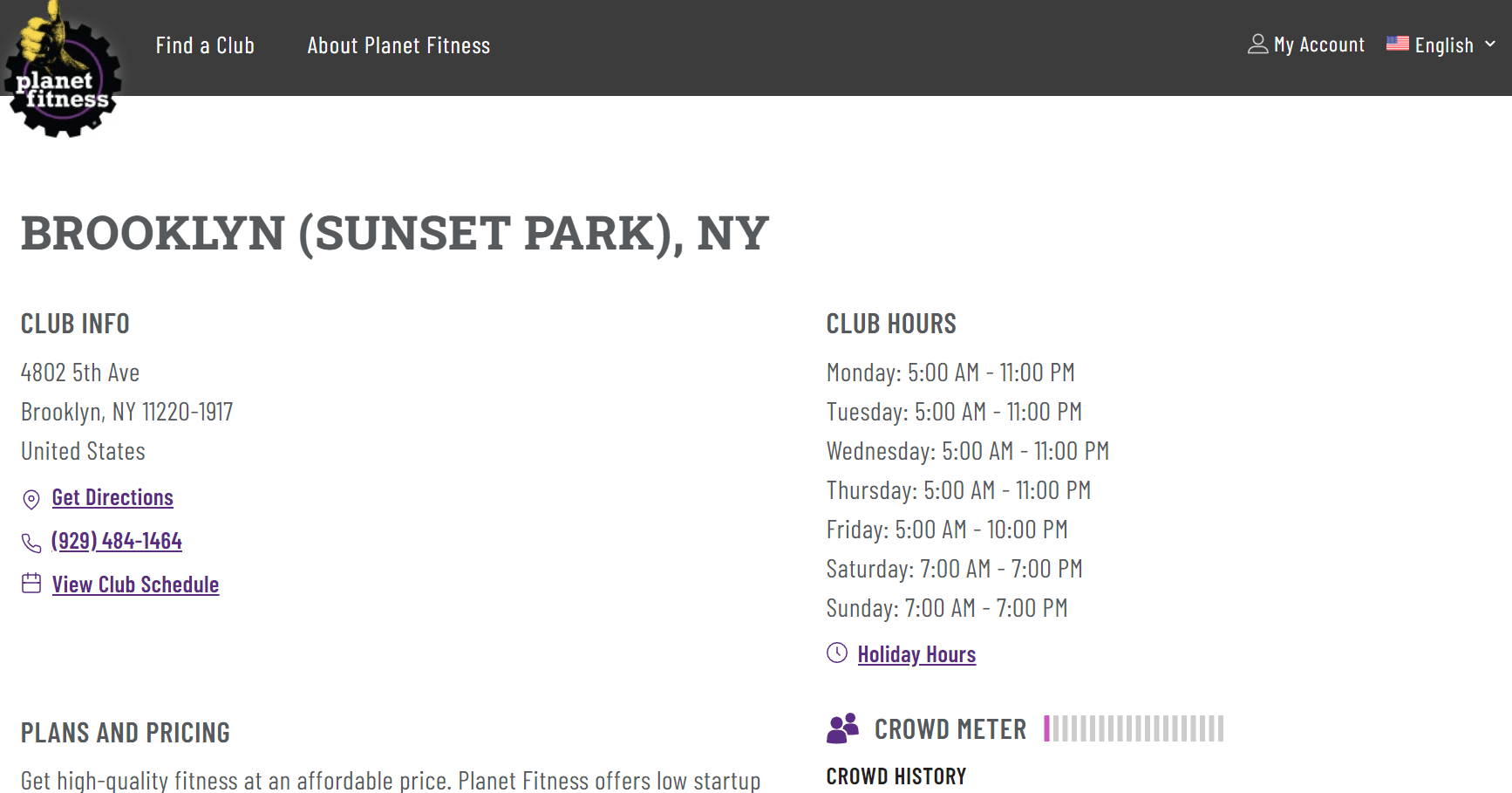 Planet Fitness Sunset Park